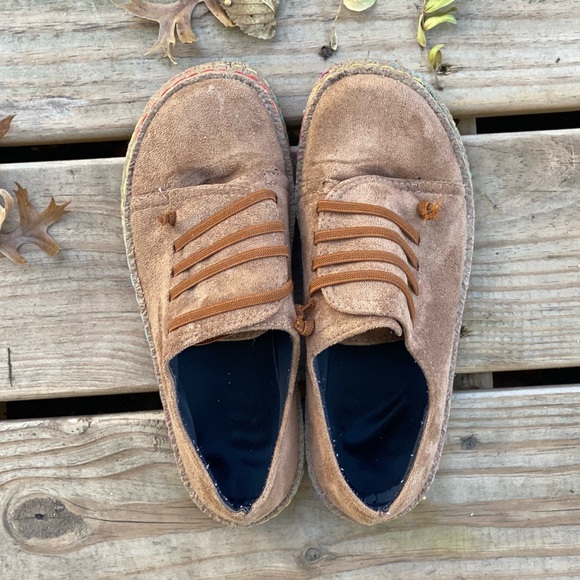Love | Shoes | Tan Rainbow Threaded Loafers | Poshmark